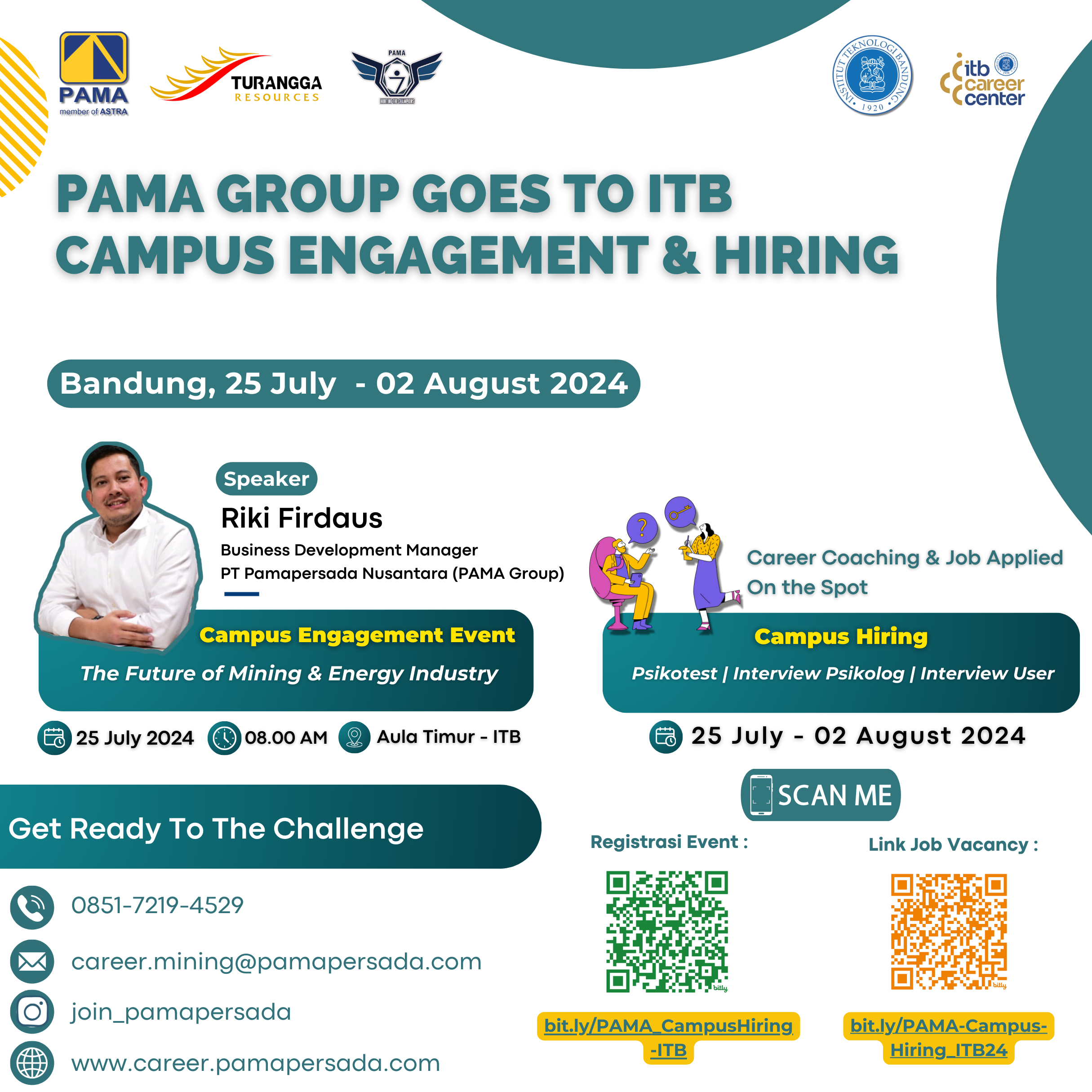 ITB Career Center - [SEMINAR & RECRUITMENT] PAMA Campus Engagement ...